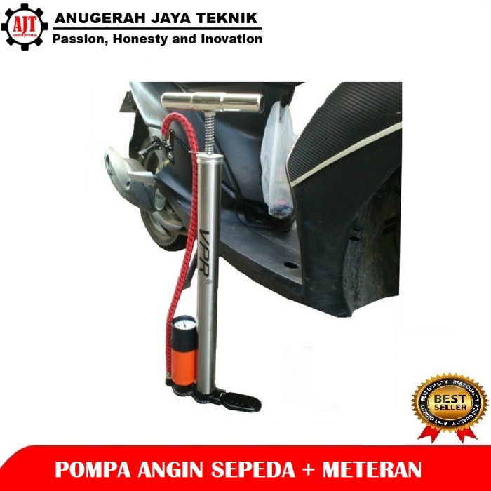 Jual POMPA ANGIN BAN SEPEDA MOTOR MOBIL TABUNG FULL METER BESI ORIGINAL ...