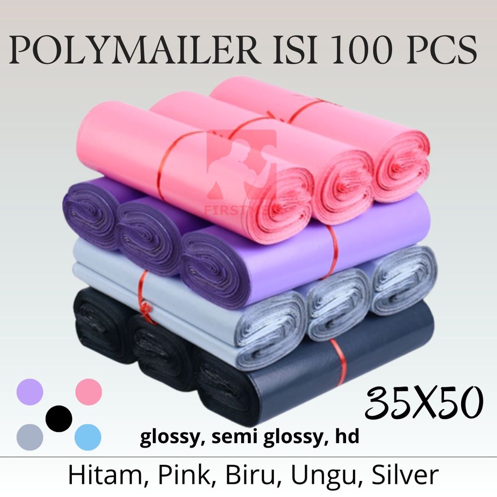 Jual PLASTIK POLYMAILER 35X50 CM ISI 100 LEMBAR PLASTIK POLIMER PACKING ...