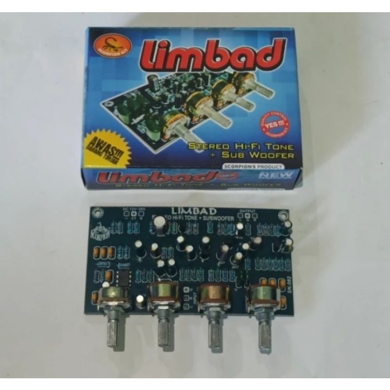 Jual LIMBAD Stereo HI-FI Tone Control Plus Subwoofer Scorpion Kit ...