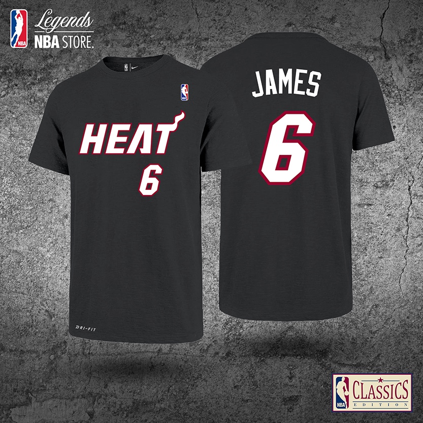 Jual Baju Basket Pria Wanita NBA T shirt basket Kaos Classic Miami Heat ...