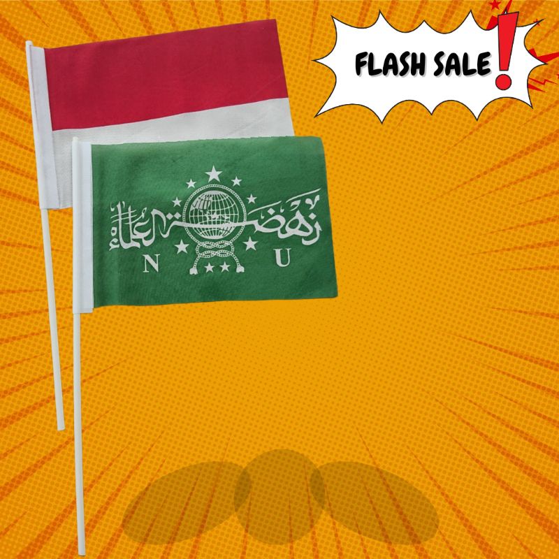 Jual [COD] Bendera Stik NU Nahdlatul Ulama TERMURAH / Bendera NU Murah ...