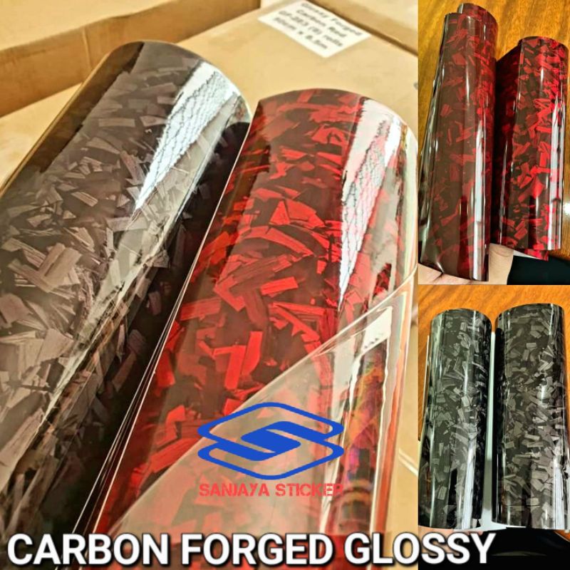 Jual Stiker Skotlet Carbon Forged Glossy | Shopee Indonesia