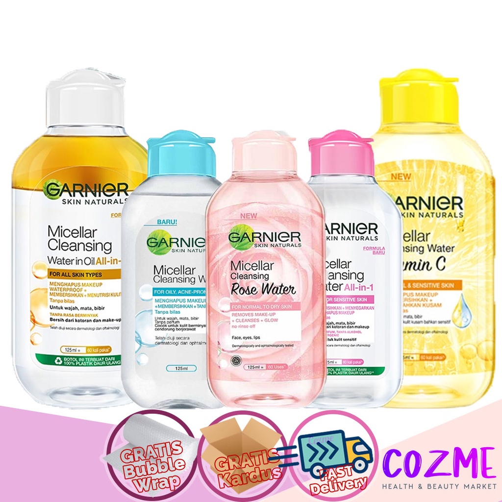 Jual GARNIER Micellar Water All Varian 50 - 125 mL | Shopee Indonesia