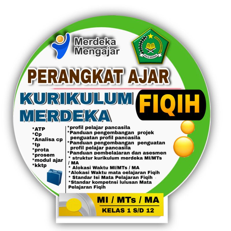 Jual RPP KURIKULUM MERDEKA / MODUL AJAR FIQIH MI, MTS, MA, KELAS 1, 2, 3, 4, 5, 6, 7, 8, 9, 10 ...
