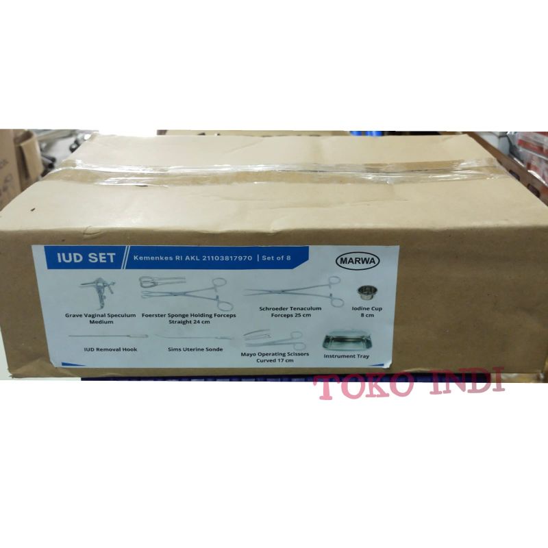 Jual Set IUD Kit Marwa/IUD Kit/Alat Pemasangan IUD/IUD Set | Shopee ...