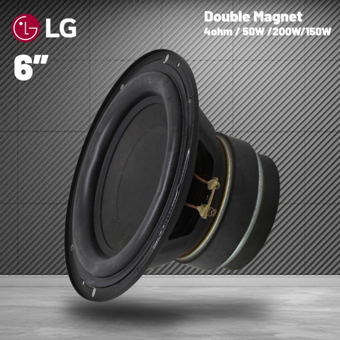 Jual Speaker Lg 6 Inch Subwoofer Hi-Fi Double Magnet | Shopee Indonesia
