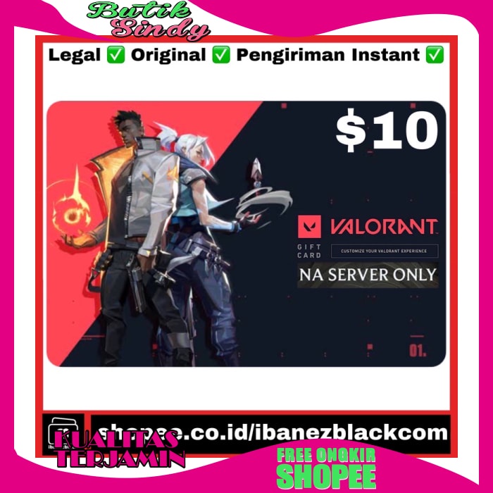 Jual Popuper / Murah / Promo / Original Valorant Gift Card Usd $10 Na ...