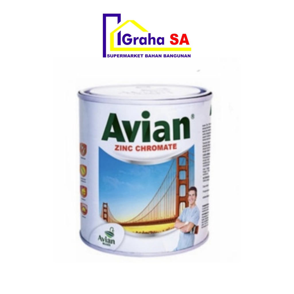 Jual AVIAN ZINCROMATE GREY 9724 1 KG | Shopee Indonesia