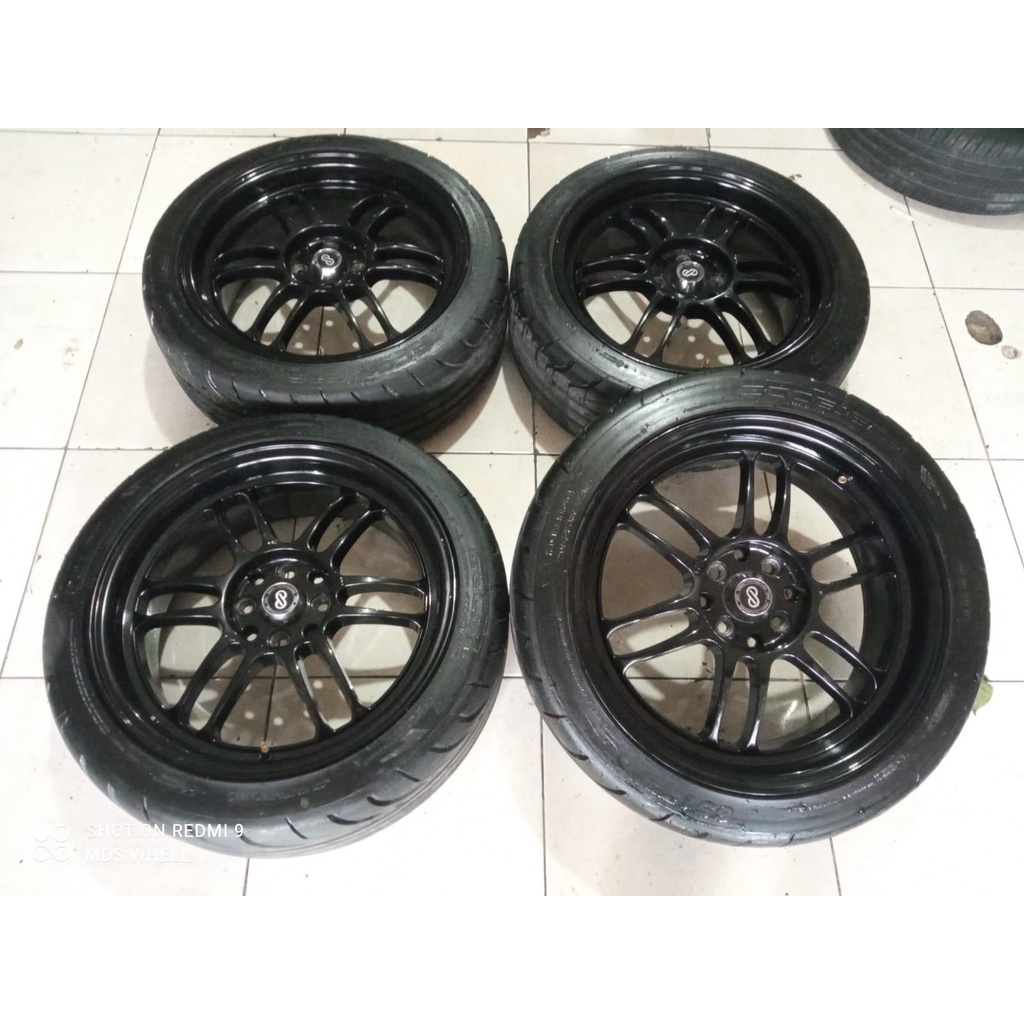 Jual Velg Mobil Bekas Racing Ring 17 ENKEI R17X7 Lubang 4 ET40 BAN 205 ...