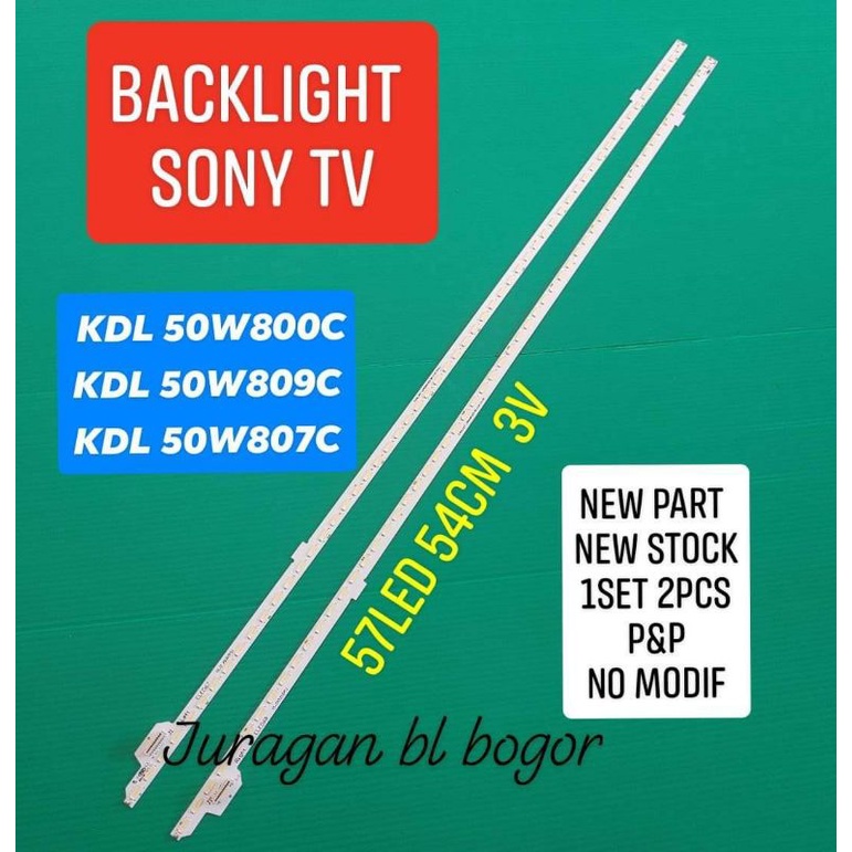 Jual LAMPU LED BL BACKLIGHT TV SONY KDL-50W800C KDL 50W800C 50W809C ...