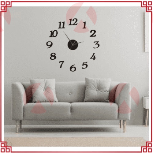 Jual AKN JAM TEMPEL DINDING / TEMBOK ANALOG 3D MODERN / JAM DEKORASI ...