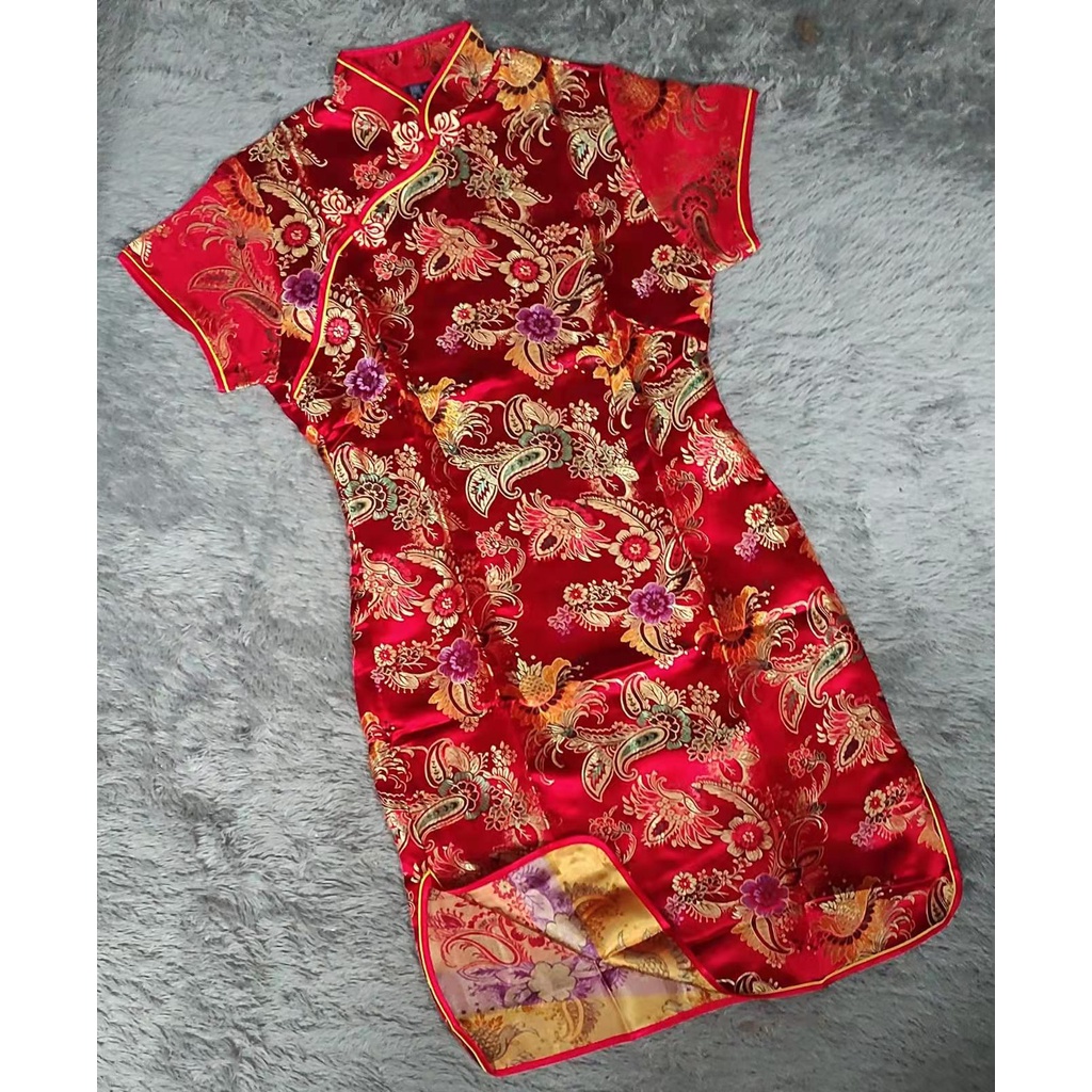 Jual Dress qipao Gaun Cheongsam Model Tang Gaya Tiongkok Gaun ...