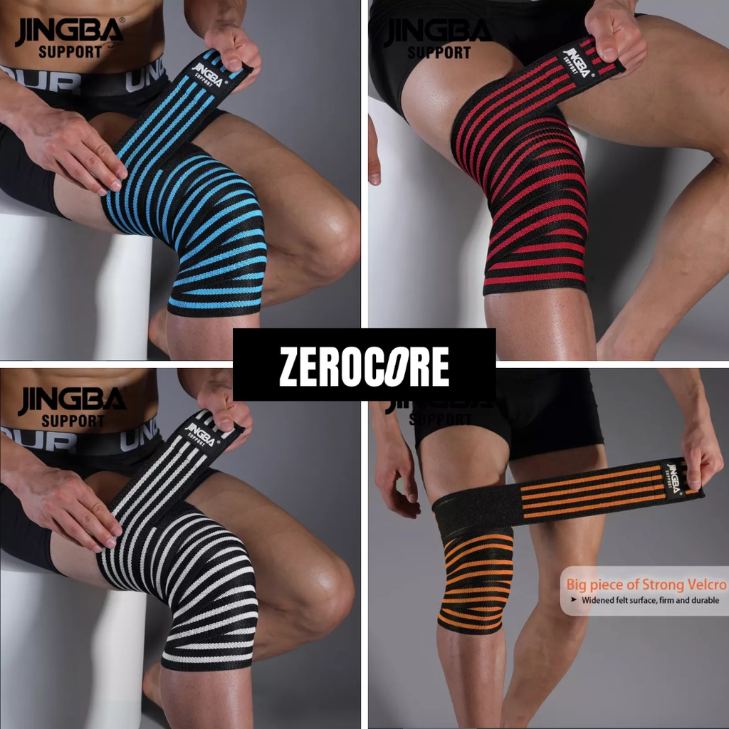 Jual JINGBA KNEE SUPPORT WRAP ELASTIC STRAP PENYANGGA LUTUT DEKER ...