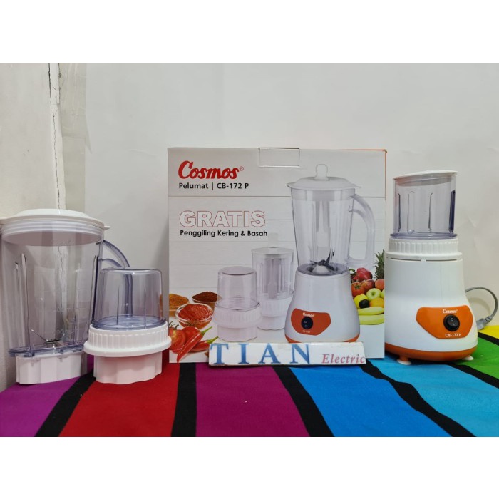 Jual COSMOS CB-172P Blender Plastik 1 Liter 3IN1 ORIGINAL. | Shopee ...