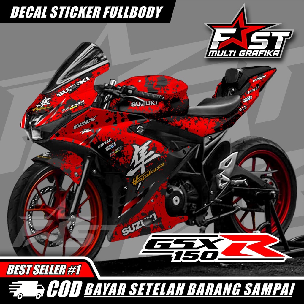 Jual BISA COD Decal Gsx R150 Full Body Stiker Gsx R150 Full Body Decal ...