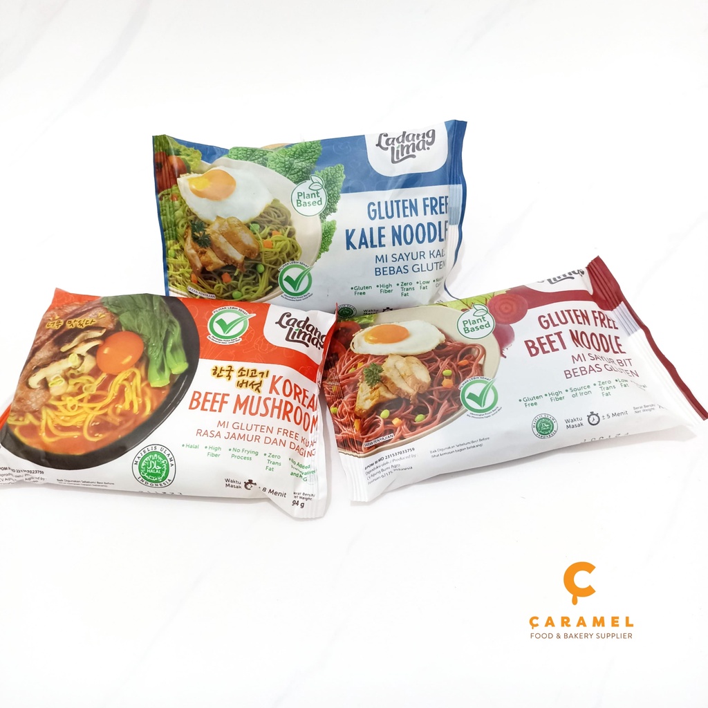 Jual Veggie Noodle "Gluten Free" Ladang Lima 76gr - Kale - Beef Mushroom - Mie Sehat Halal ...