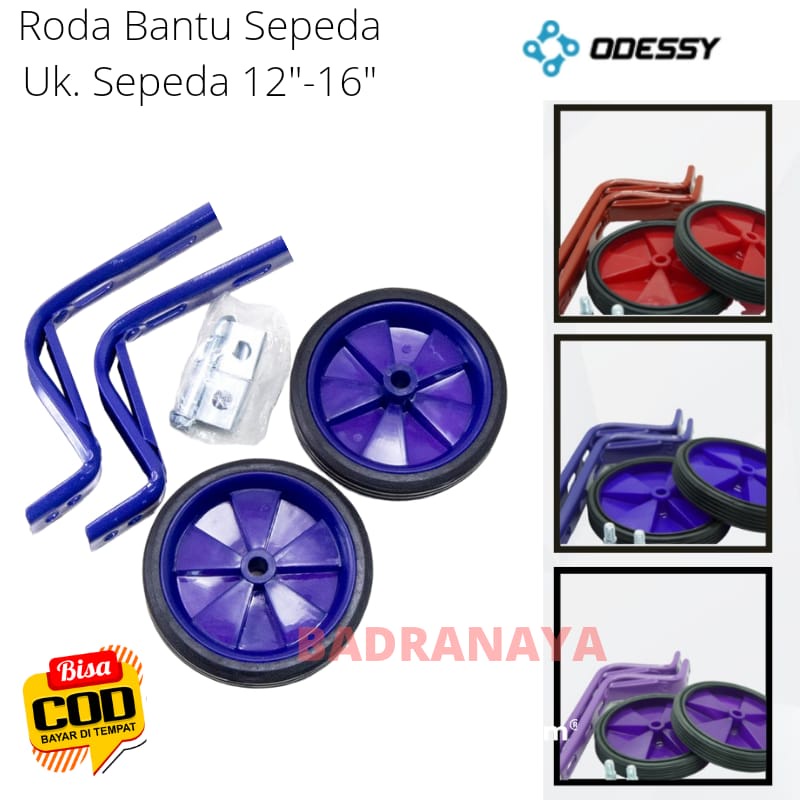 Jual [2PCS] Sepasang Roda Bantu Sepeda Anak Roda Belajar Sepeda Anak ...