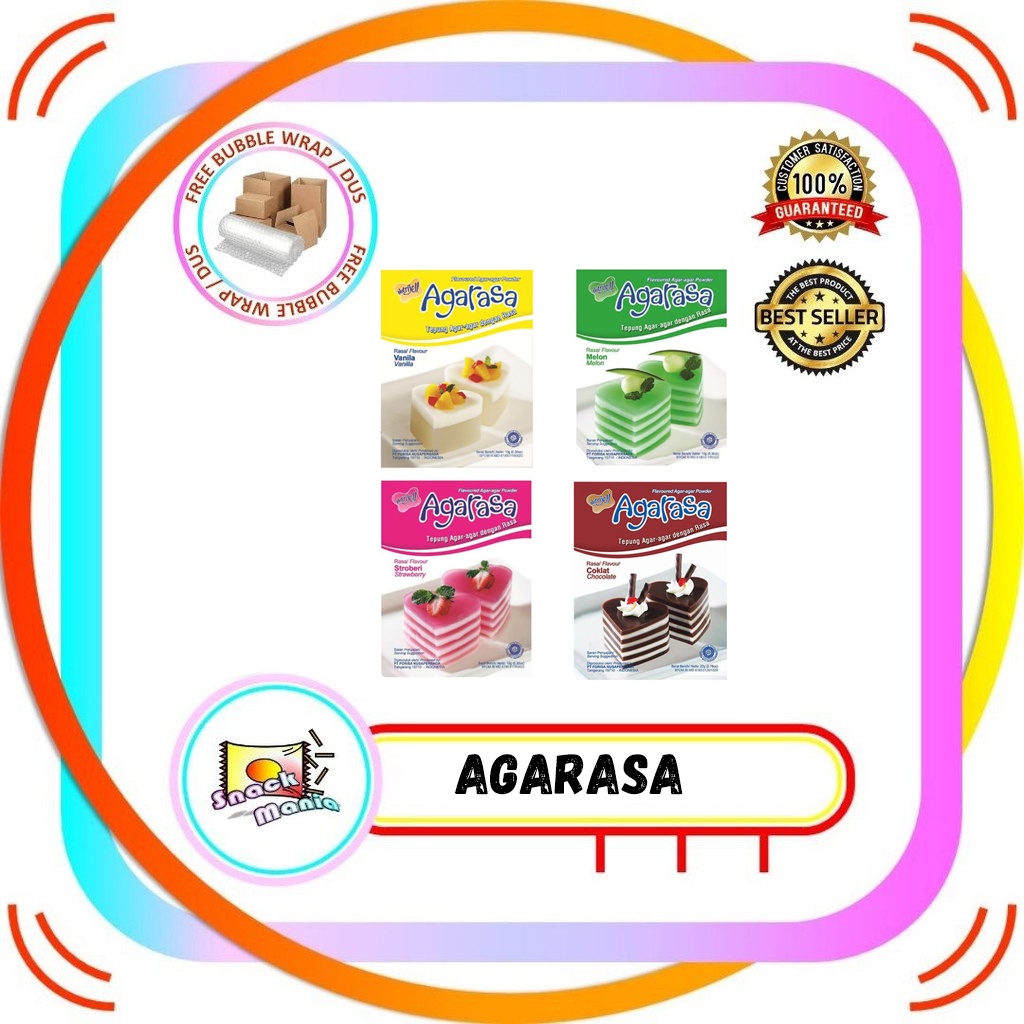 Jual AGARASA Nutrijell Agar Agar Powder 10gr Bubuk Tepung Jelly Puding ...