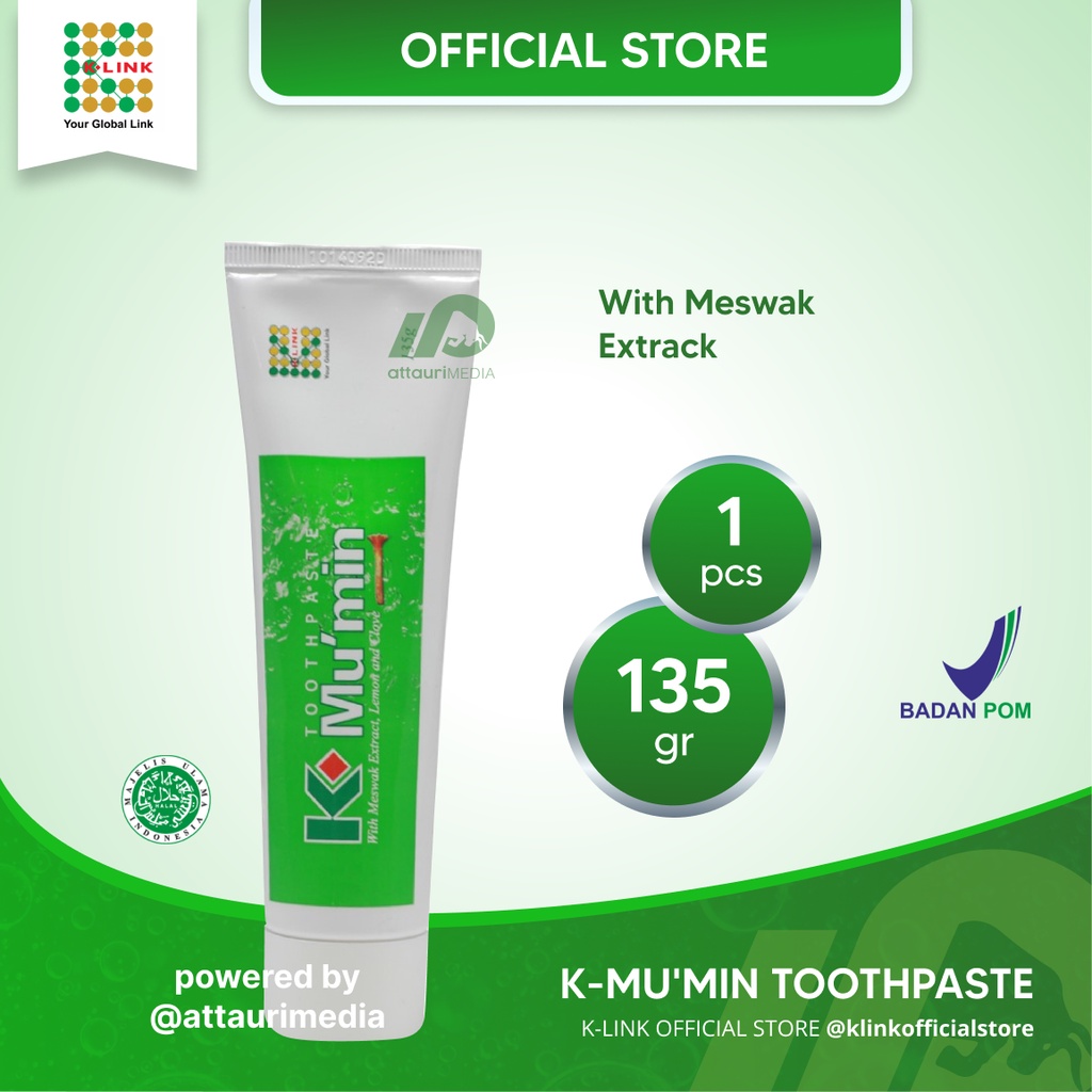 Jual Pasta Gigi K-Mu'min Toothpaste Original (135 gr) K Mu Min Mukmin Mumin Menjaga Kesegaran ...
