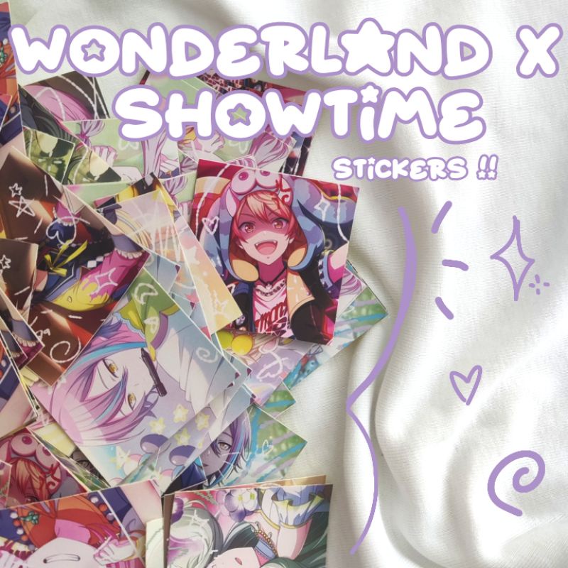 Jual wonderland x showtime STICKERS SET (rui,nene,tsukasa,emu ...