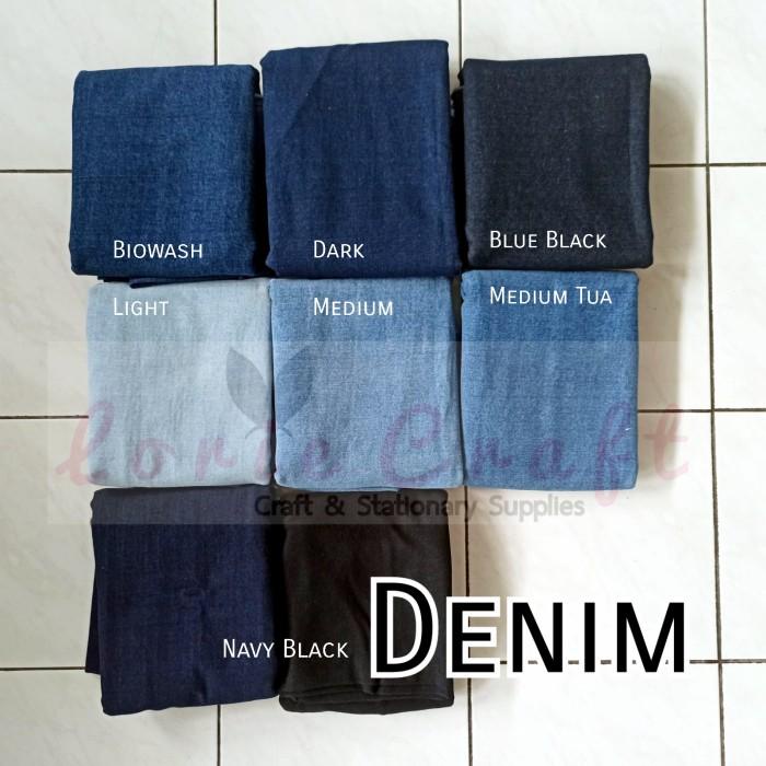 Jual Kain Denim Washing Jeans Tebal Denim Bl 070 | Shopee Indonesia