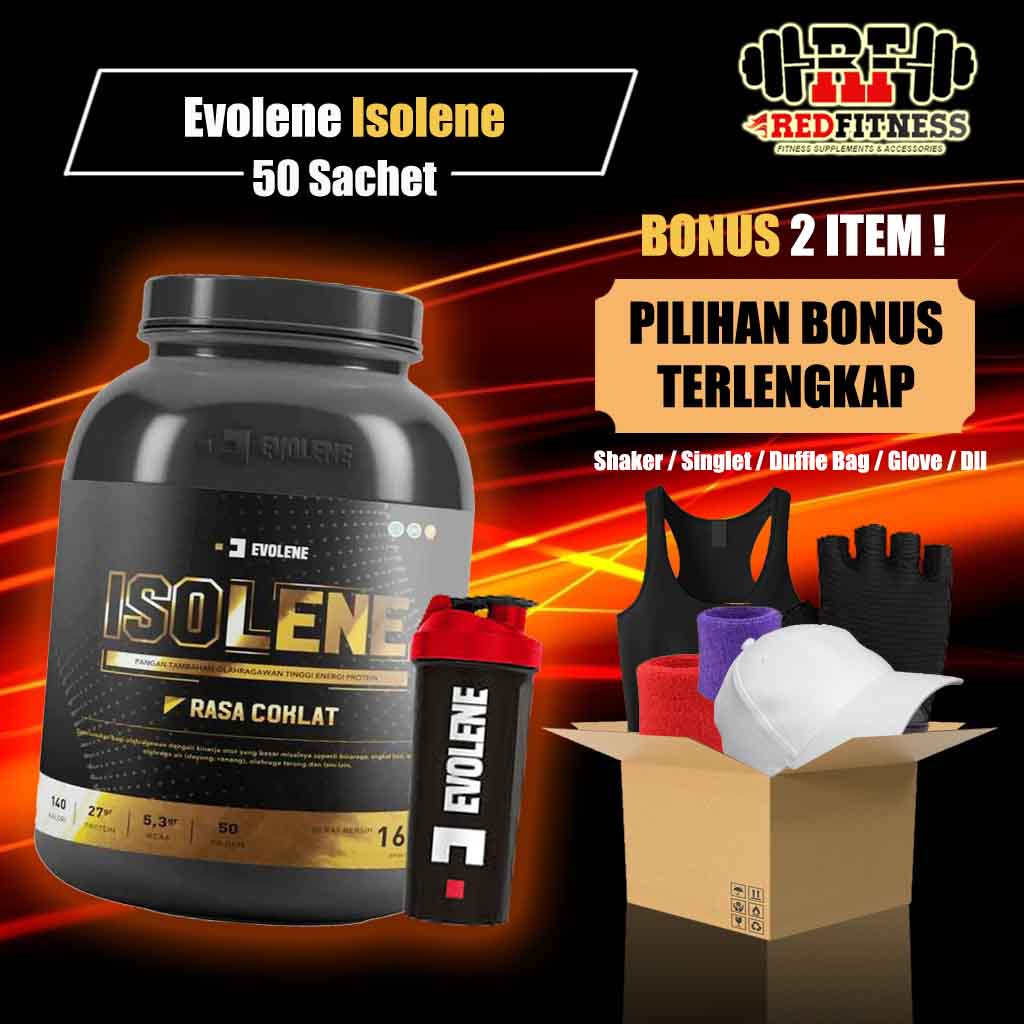 Jual Evolene Isolene 50 Sachet (1.650 gr) / Whey Protein Isolate 50 ...