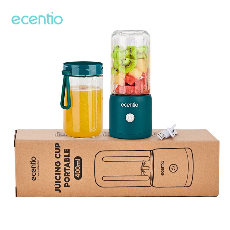 Jual ecentio Kaca blender juicer mini jus 380 ml+380 ml Usb jus 8 mata pisau/380ml 6 mata pisau ...