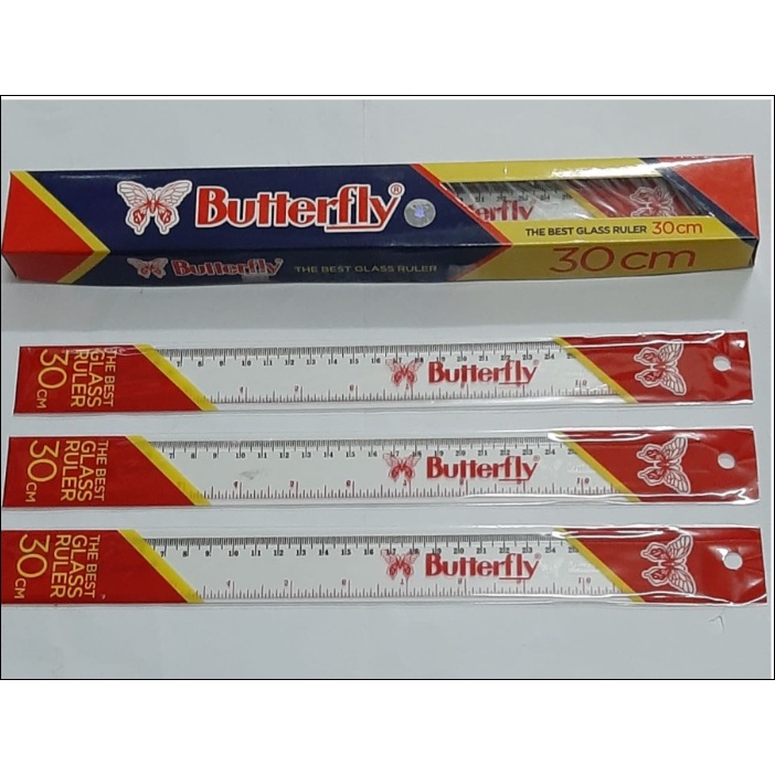 Jual Penggaris Plastik merk Butterfly | Shopee Indonesia