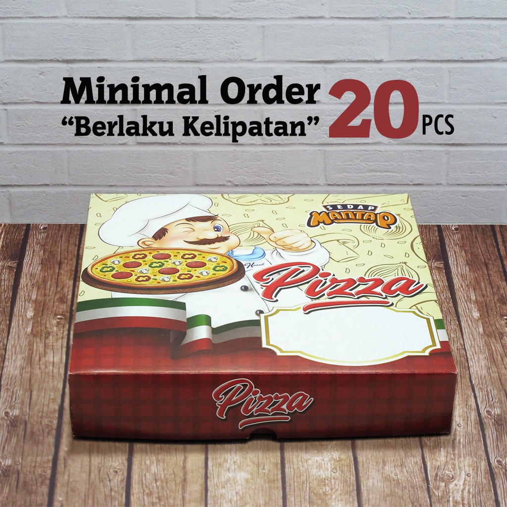 Jual Dus Pizza / Box Pizza / Sedap Mantap Pizza Ukuran 25 x 25 x 5 cm ...