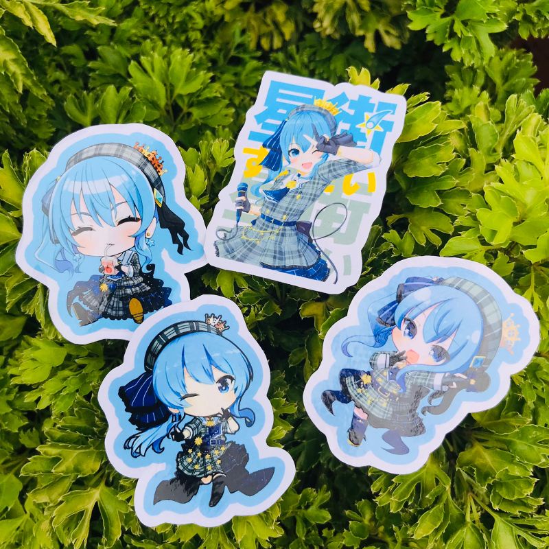 Jual Stiker Hoshimachi Suisei Hololive Chibi Kawaii Character Sticker ...