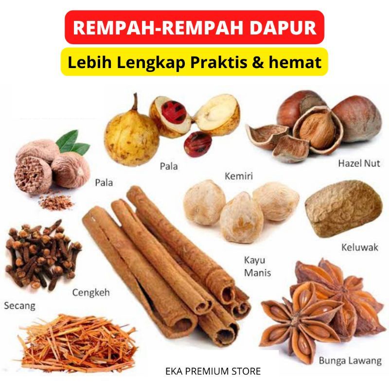 Jual Serbuk Rempah Rempah Bumbu Dapur Masak 1 KG Bubuk Lengkap Murni ...