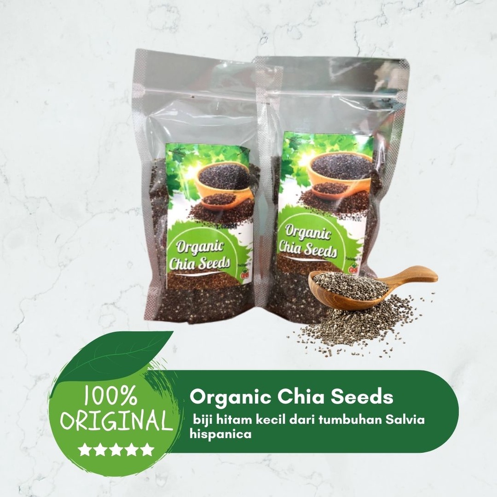 Jual Chia Seed Original Chiaseeds Organic Premium 250 gr | Shopee Indonesia