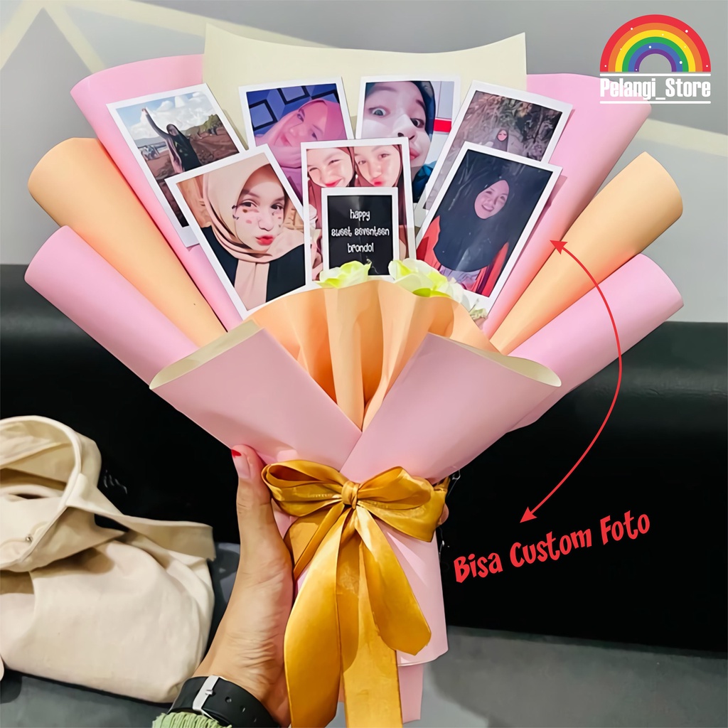 Jual (Sehari Jadi!!) Bucket/Buket Mini/Buket Custom Foto/Flower bucket ...
