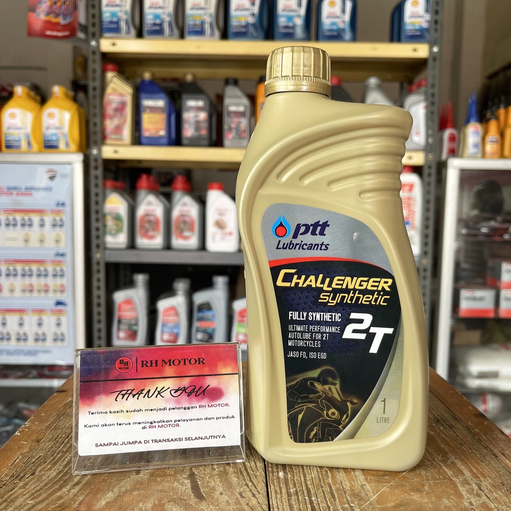 Jual Oli Samping PTT CHALLENGER 2T Fully Synthetic (THAILAND) (1L ...