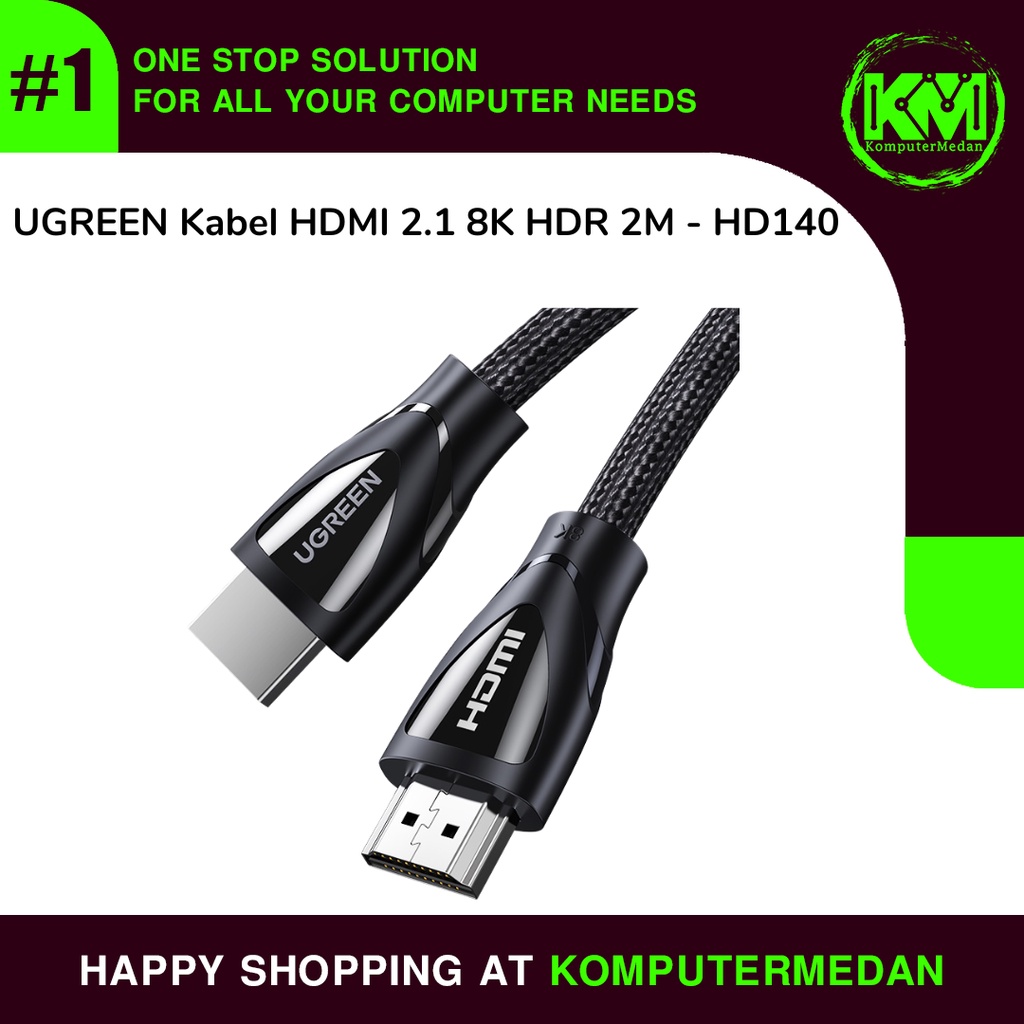 Jual UGREEN HDMI 2.1 Cable M2M 2M - HD140 PN 80403 | Shopee Indonesia