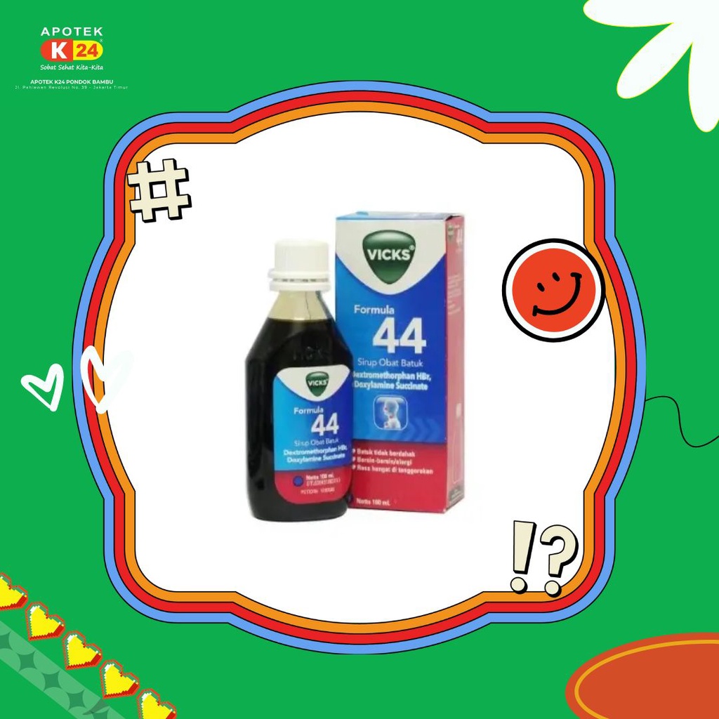 Jual VICKS F44 DWS SYR 100ML | Shopee Indonesia