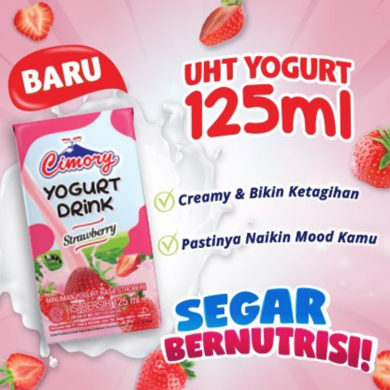 Jual Cimory Yogurt Drink 125ml Rasa Strawberry/Kotak | Shopee Indonesia Jual Cimory Yogurt Drink 125ml Rasa Strawberry/Kotak | Shopee Indonesia