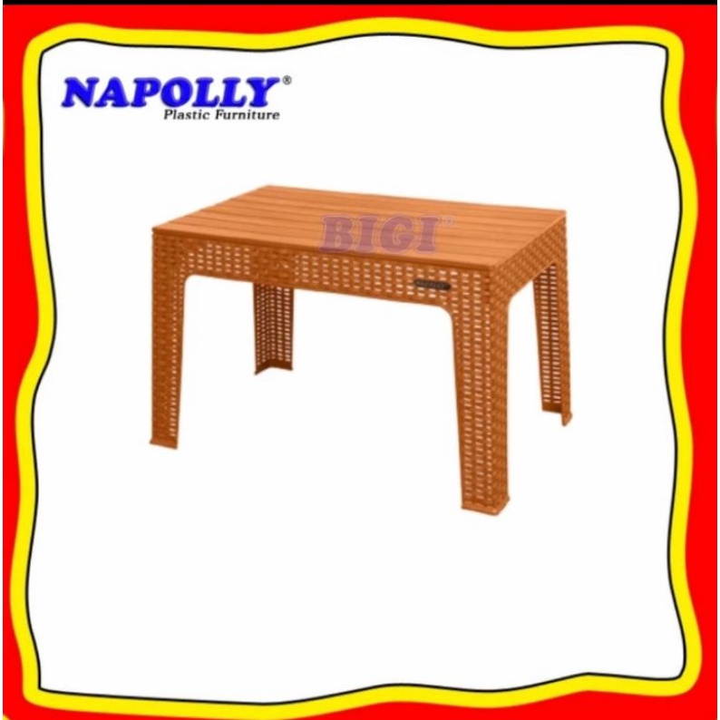 Jual BIG SALE! MEJA TERAS PLASTIK ROTAN NAPOLLY MAPAN 75 BY GOJEK/GRAB ...