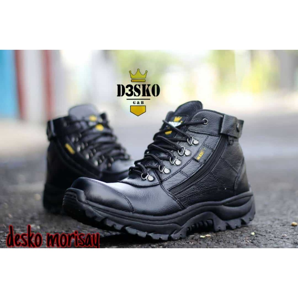 Jual SEPATU SAFETY SEMI BOOTS LOW/TALI PRIA KULIT BOOT SAVETY BUT SEPTI ...