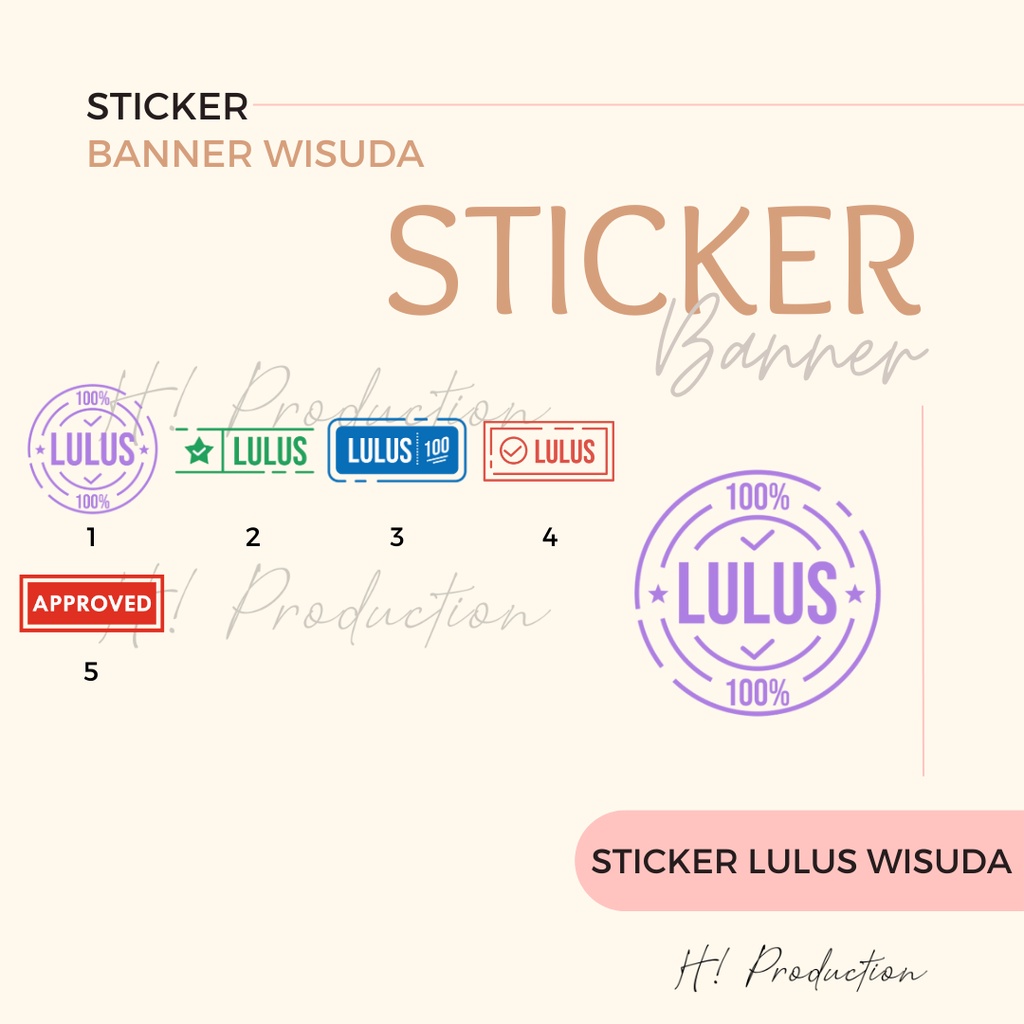 Jual STIKER LULUS | BANNER SIDANG | STIKER WISUDA | Shopee Indonesia