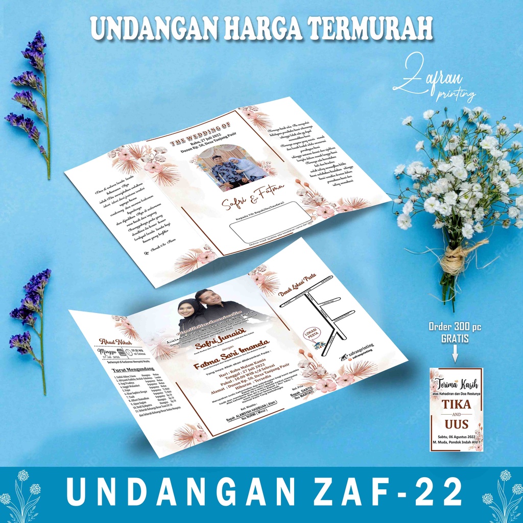 Jual Cetak Undangan Pernikahan Murah, Cantik, Elegant, Simpel, Vintage ...