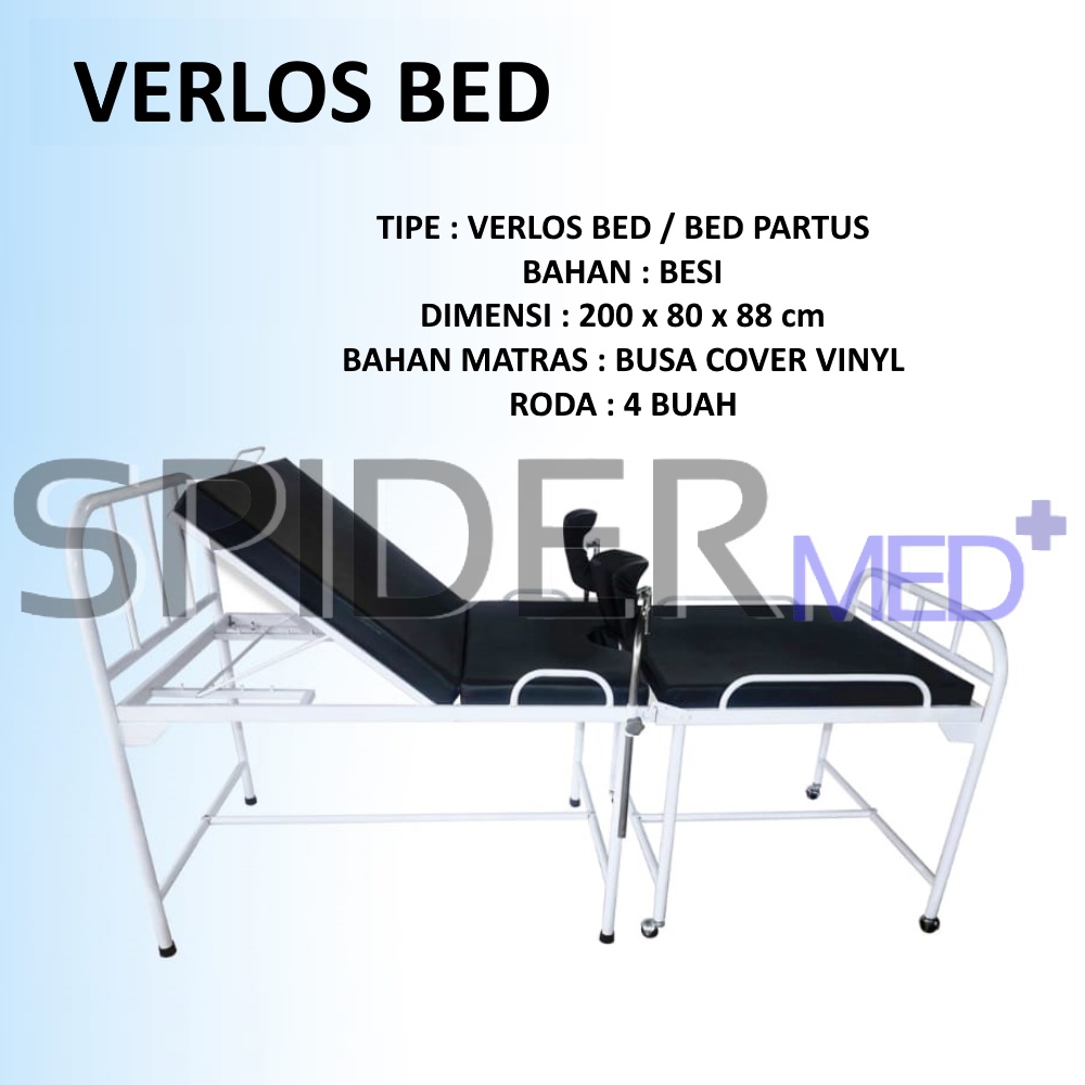 Jual VERLOS BED BS / BED PARTUS BESI / MEJA GYNECOLOGY BESI | Shopee ...