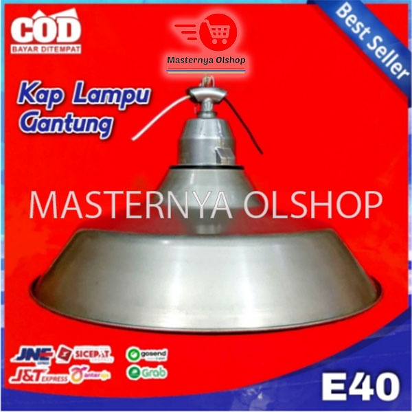 Jual KAP LAMPU GANTUNG FITTING E40 DIAMETER 37CM KAP WD LAMPU OUTDOOR JALAN | Shopee Indonesia