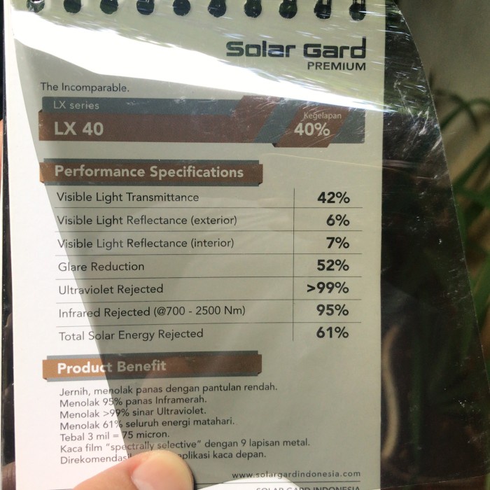 Jual Full Set solar gard LX 40/70 + Black phantom / GSG / Black Premium ...