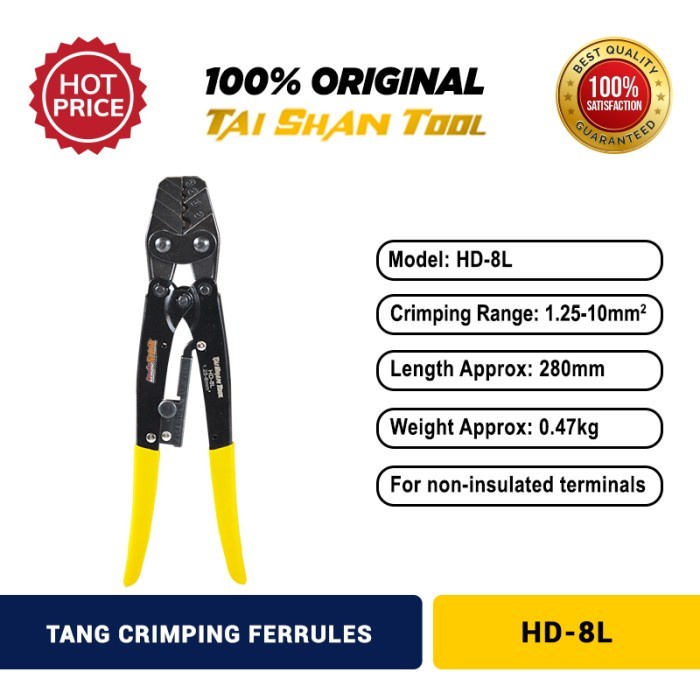 Jual Tang Crimping Skun 1.5 - 8 mm TaiShan Tang Press HD 8 L ...