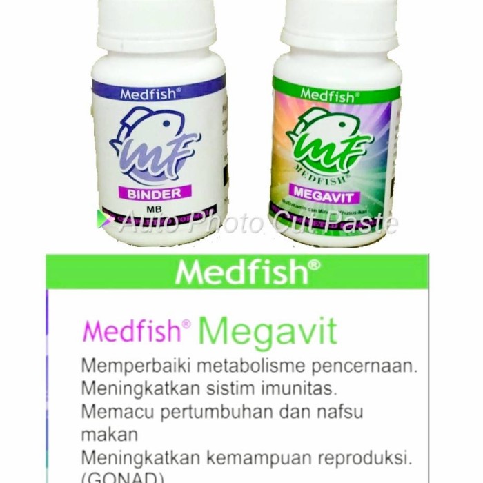 Jual Medfish Megavit / Binder Multivitamin Ikan 50 Gram - Reseller ...