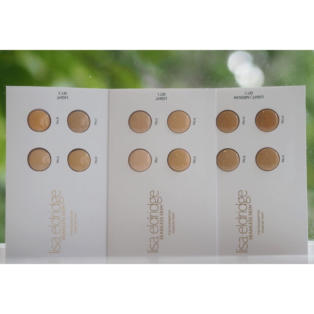 Jual Lisa Eldridge Light Medium Foundation Sample Card | Shopee Indonesia