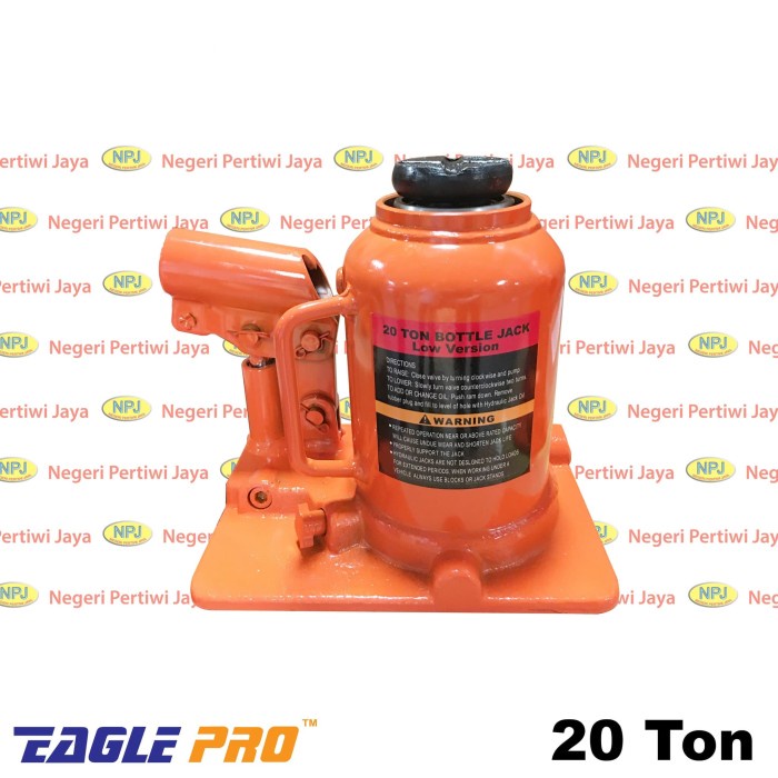 Jual Eagle Pro Hydraulic Bottle Jack Welded Short - Dongkrak Botol 20 Ton | Shopee Indonesia