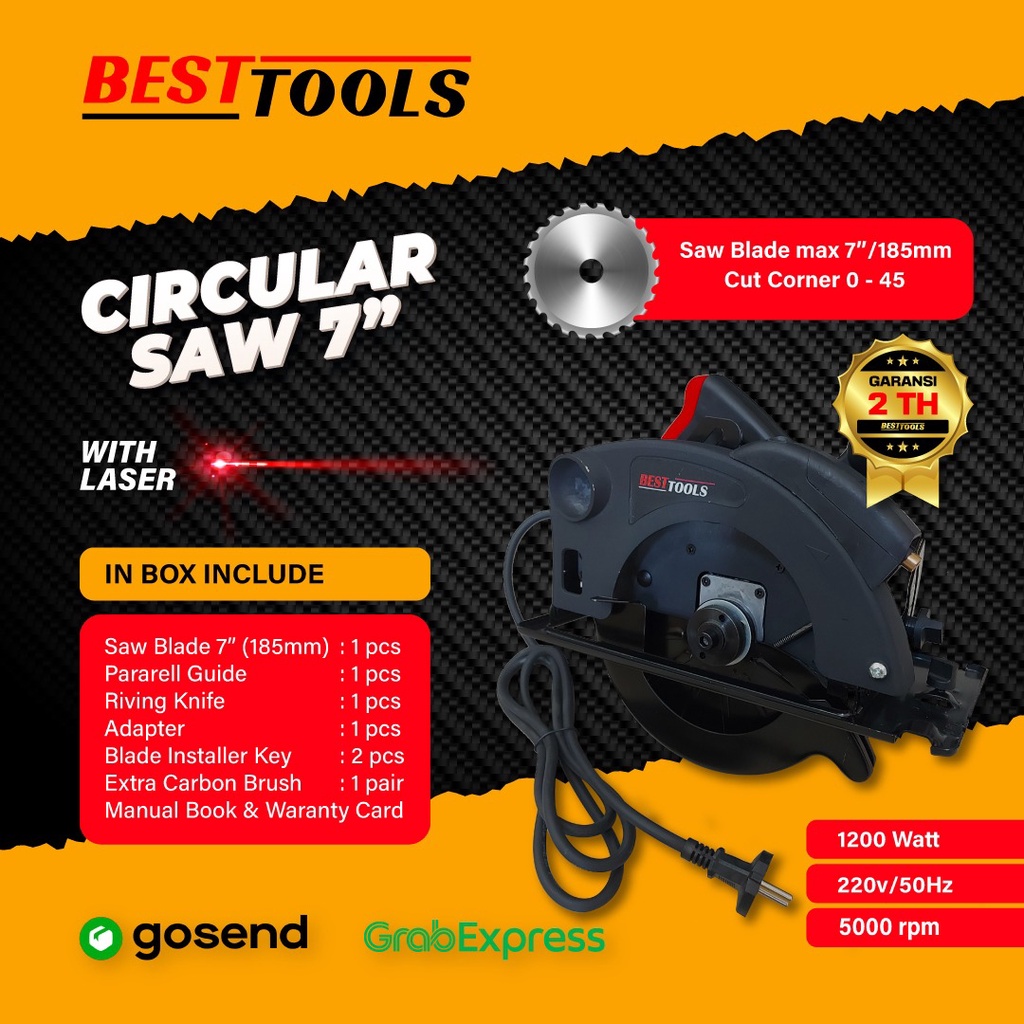 Jual Mesin Circular Saw / Serkel Besttools BST-6300ID Garansi 2 Tahun ...