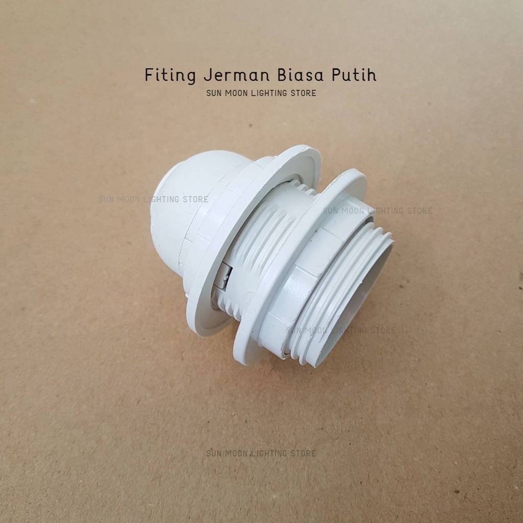 Jual Fiting jerman biasa E27 putih fiting lampu gantung kosongan ...